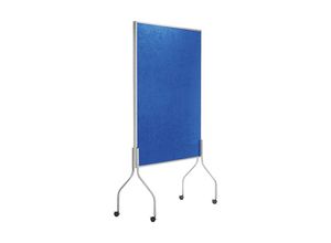 8427951810076 - Moderationswand mobil HxBxT 1950 x 1200 x 680 mm Textilbezug blau MAUL