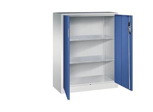 4064615120597 - Werkstatt-Beistellschrank mit Flügeltüren HxBxT 1200 x 930 x 400 mm lichtgrau   enzianblau C+P