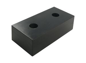 4061753286444 - Anfahrpuffer Gummi schwarz LxBxH 500 x 250 x 140 mm kaiserkraft