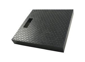 4061753286475 - Unterleg-Schutzplatte Gummi schwarz LxBxH 400 x 400 x 50 mm kaiserkraft
