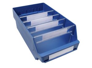 4250621500106 - Regalkasten aus hochschlagfestem Polypropylen blau LxBxH 400 x 240 x 150 mm VE 10 Stk STEMO