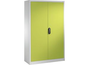 4069361485549 - ACURADO Universalschrank BxT 1200 x 500 mm lichtgrau   viridingrün C+P