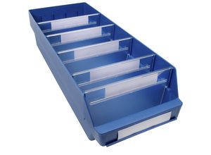 4250621500199 - Regalkasten aus hochschlagfestem Polypropylen blau LxBxH 600 x 240 x 150 mm VE 10 Stk STEMO