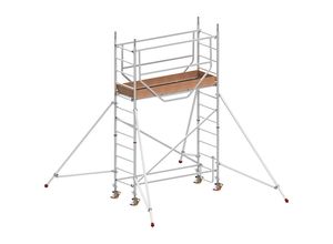 4019502355224 - HYMER Fahrgerüst ADVANCED SAFE-T 7075 geschweißt Plattform 208 x 061 m Arbeitshöhe max 425 m