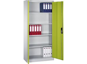 4069361474222 - ACURADO Universalschrank BxT 930 x 400 mm lichtgrau   viridingrün ab 2 Stk C+P