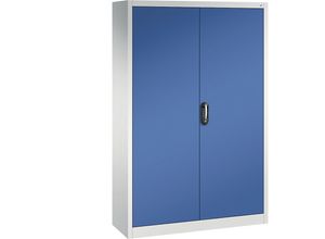 4069361483194 - ACURADO Universalschrank BxT 1200 x 400 mm lichtgrau   enzianblau C+P