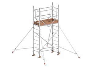 4019502355194 - HYMER Fahrgerüst ADVANCED SAFE-T 7070 geschweißt Plattform 158 x 061 m Modul 1+Kit+Auslegersatz