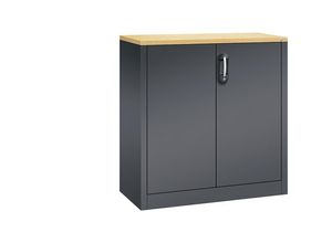 4065714918641 - ACURADO Akten-Sideboard 2 Ordnerhöhen HxBxT 1000 x 930 x 400 mm schwarzgrau   schwarzgrau C+P