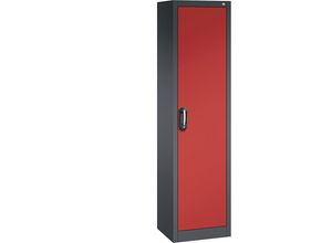 4064615184667 - ACURADO Universalschrank BxT 500 x 400 mm schwarzgrau   feuerrot C+P