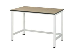 4040376149329 - Arbeitstisch für Arbeitsplatzsystem Serie 900 Höhe 825 - 1025 mm MDF-Platte Breite 1250 mm RAU