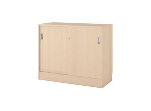 5905745101515 - Schrank Chicago mit Schiebetüren HxBxT 948 x 1215 x 400 mm Birke kaiserkraft