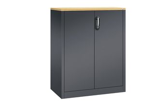 4065714918757 - ACURADO Akten-Sideboard 3 Ordnerhöhen HxBxT 1200 x 930 x 500 mm schwarzgrau   schwarzgrau C+P