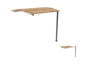4061753291974 - PROCITY Pergola OZEAN Tiefen-Anbaueinheit 1 Standbein HxB 2910 x 3020 mm anthrazitgrau