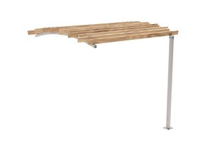4061753291981 - PROCITY Pergola OZEAN Tiefen-Anbaueinheit 1 Standbein HxB 2910 x 3020 mm seidengrau