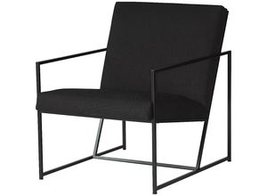 4021224917154 - Loungesessel STYLE Gestell schwarz schwarz kaiserkraft