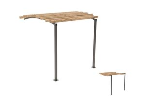 4061753291936 - PROCITY Pergola OZEAN Breiten-Anbaueinheit HxB 2910 x 3020 mm anthrazitgrau