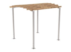 4061753291929 - PROCITY Pergola OZEAN Grundeinheit HxB 2910 x 3020 mm seidengrau