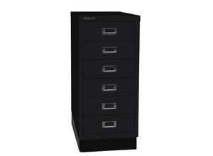 5020073705928 - Schubladenschrank MultiDrawer? 29er Serie L296S833 Stahl 6 Schubladen (Vollauszug) A4 278 x 67 x 38 cm mit Sockel schwa 5