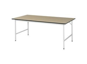 4040376035882 - Arbeitstisch höhenverstellbar Gestell 30 x 30 mm MDF-Platte BxT 2000 x 1000 mm lichtgrau RAU