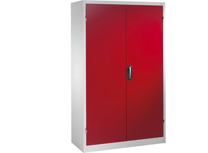 4067521607022 - Werkstattschrank 8931-503 Stahl abschließbar 4 OH 120 x 195 x 50 cm rot lichtgrau 4067521607022 C+P-Möbel