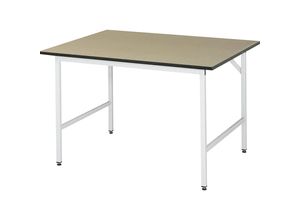 4040376152107 - Arbeitstisch höhenverstellbar Gestell 30 x 30 mm MDF-Platte BxT 1250 x 1000 mm lichtgrau RAU