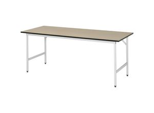 4040376035905 - Arbeitstisch höhenverstellbar Gestell 30 x 30 mm MDF-Platte BxT 2000 x 800 mm lichtgrau RAU