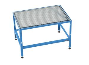 4054666009569 - eurokraft pro Plattform für Plattform-Modulsystem Plattformlänge 910 mm für 3 Stufen mit Gitterrosteinlage