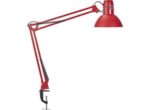 4002390082594 - MAULstudy Klemmbar Schreibtischlampe LED E27 Ohne Leuchtmittel Rot Steckdose 170 x 595 x 440 mm