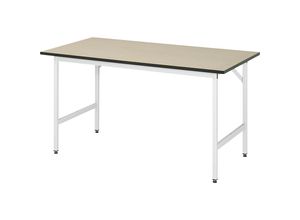 4040376035929 - Arbeitstisch höhenverstellbar Gestell 30 x 30 mm MDF-Platte BxT 1500 x 800 mm lichtgrau RAU