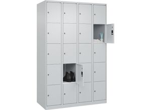 4067521353295 - CP Schließfachschrank Classic Plus lichtgrau 080000-405 S10008 20 Schließfächer 1200 x 500 x 1850 cm