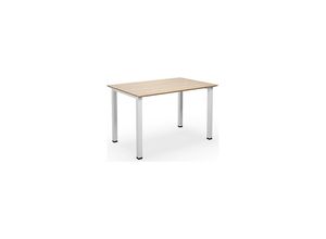 4061753269232 - Mehrzwecktisch DUO-U Trend gerade Platte Tiefe 800 mm Breite 1200 mm Eiche weiß kaiserkraft