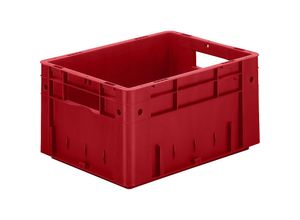 4031022031136 - Schwerlast-Euro-Behälter Polypropylen Volumen 175 l LxBxH 400 x 300 x 210 mm Wände geschlossen Boden geschlossen rot VE 4 Stk kaiserkraft