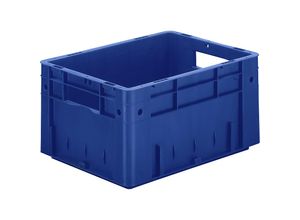 4031022031143 - Schwerlast-Euro-Behälter Polypropylen Volumen 175 l LxBxH 400 x 300 x 210 mm Wände geschlossen Boden geschlossen blau VE 4 Stk kaiserkraft