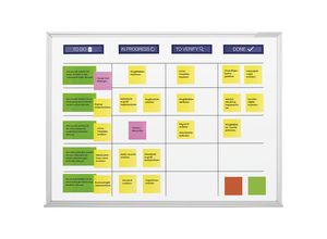 4013695059211 - Scrumboard Standard-Set inkl Zubehör Tafel-BxH 1200 x 900 mm magnetoplan