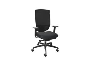 4260749140993 - Bürostuhl AdJust evo mesh schwarz   schwarz mit Armlehnen bis 120kg 4260749140993 Dauphin