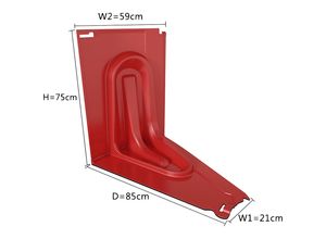 4262512390970 - Hochwasserbarriere Kunststoff LxBxH 900 x 1000 x 750 mm Eckstück innen kaiserkraft
