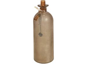 4050223250139 - Dekovase Dekoaration Flasche - braun L Vasen Gr B H T 9 cm x 27 cm x 9 cm braun Blumenvasen