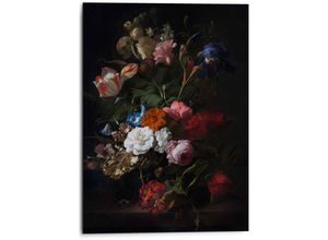 8714597612295 - Wandbild REINDERS Aluminium Wandbild Blumen Mauritshuis - Dunkel - Alte Meister bunt (farbe bild(er) mehrfarbig) B50cm H70cm Aluminium Bilder