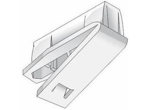 4015161089524 - Feststeller hinno-stop HS07 HINNO Gardinen Gardinenleisten Gardinenschienen Gardinenstangen Innenlaufsysteme Vorhänge (10-St) HINNO Clic-Feststeller weiß