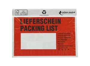 4251924744273 - Recycling-Dokumententaschen Aufdruck Lieferschein VE 1000 Stk LxB 175 x 117 mm ratioform