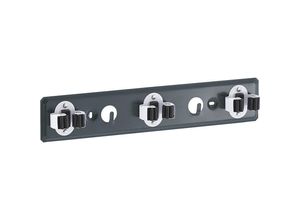 3234640043043 - Gerätehalter für die Wand mit 3 Handgriffen und 2 Haken LxB 350 x 70 mm Mottez