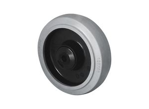 4260565398738 - Elastik-Reifen auf PA-Felge Rollenlager in Edelstahl Rad-Ø x Breite 200 x 50 mm kaiserkraft
