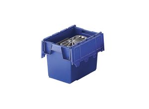 3498060014711 - Mehrweg-Stapelbehälter KAIMAN Volumen 25 l LxBxH 400 x 300 x 320 mm blau ab 10 Stück kaiserkraft