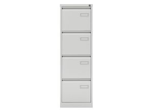 5020073009224 - BISLEY Hängeregistraturschrank LIGHT 1-bahnig 4 Schübe DIN A4 quer lichtgrau ab 2 Stk