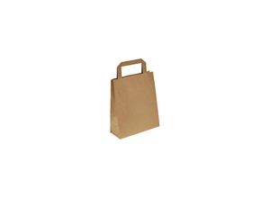 4251924720642 - Papiertragetasche braun LxBxH 180 x 80 x 220 mm 70 g m² VE 500 Stk ab 10 VE ratioform