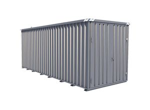 4260736810113 - Lagercontainer 2 Flügeltüren Außen-BxHxT 2300 x 2400 x 6100 mm kaiserkraft