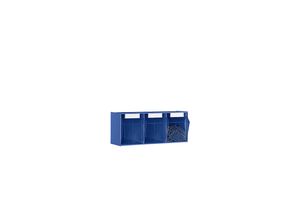 4009292854823 - Klappkasten-System Gehäuse-HxBxT 240 x 600 x 197 mm 3 Kästen blau ab 10 Stk kaiserkraft