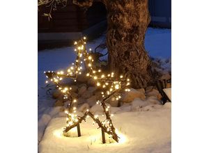 4062124406850 - LED Stern MY HOME Caden Weihnachtsstern Weihnachtsdeko mit 150 LEDs schwarz Ø60cm Leuchten Gartenstecker mit LED-Beleuchtung Ø 60 cm
