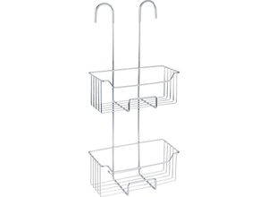 4008838309292 - Thermostat-Dusch-Caddy Milo Edelstahl 2 Etagen Edelstahl rostfrei Silber glänzend Edelstahl rostfrei glänzend Kunststoff (pet) transparent