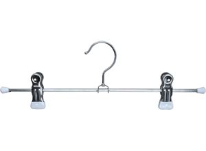 4002651952260 - Kleiderbügel MAWA Clip K D weiß B30cm H10cm T2cm Kunststoff Stahl Kleiderbügel mit Klammern